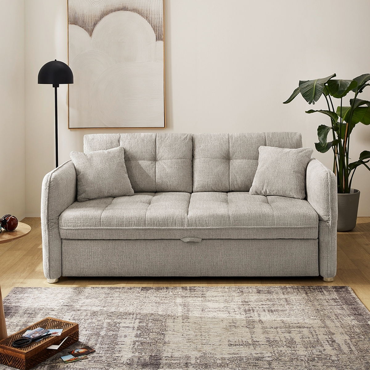 Leons grey couch store